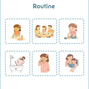Bundle Baby and Toddler Routine Chart - Morning & Evening Charts for ...