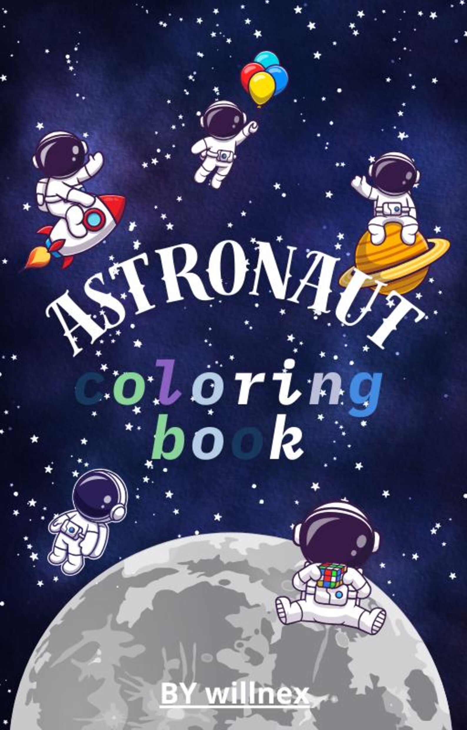 Kids Space Coloring Book;astronomy Coloring Pages;planets Coloring for ...