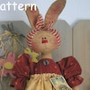 PDF E Pattern Shabby Chic Bunny Rabbit Doll 86 Raggedy Spring Folk Art ...