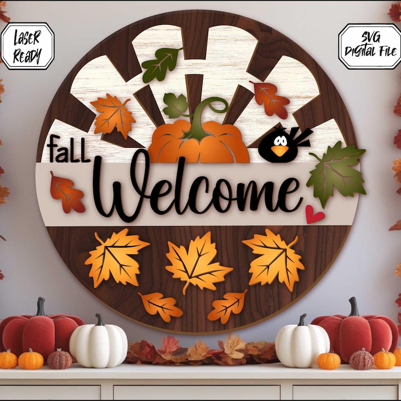 Welcome Fall Clip Art - Etsy