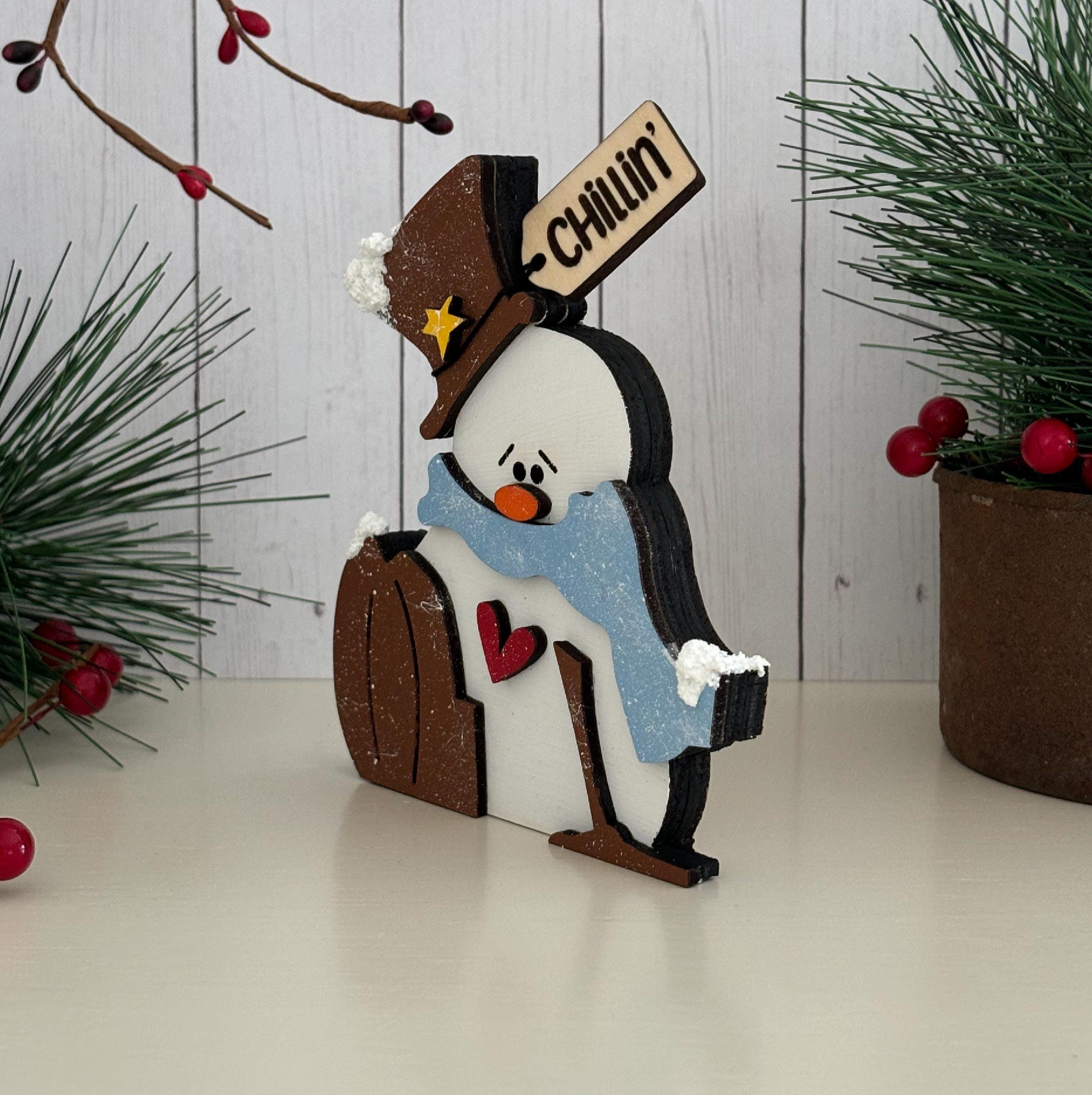 Snowman Laser File | Snowman SVG | Laser Svg File | Christmas SVG ...