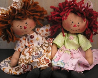 PDF E-pattern 10 Primitive Raggedy Bunny Rabbit Country Folk - Etsy