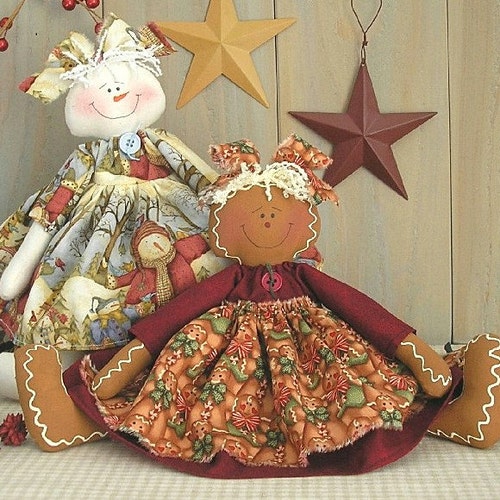 Primitive Raggedy Gingerbread Ann Doll PDF E-pattern 115 - Etsy