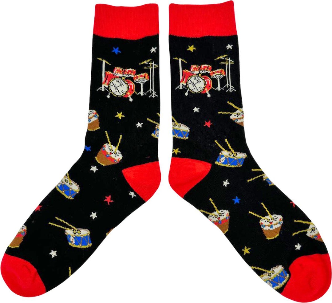 Tutti Footi – Funny Socks With Drums & Drum Sets – Size 37-42 EU / 5-9 ...