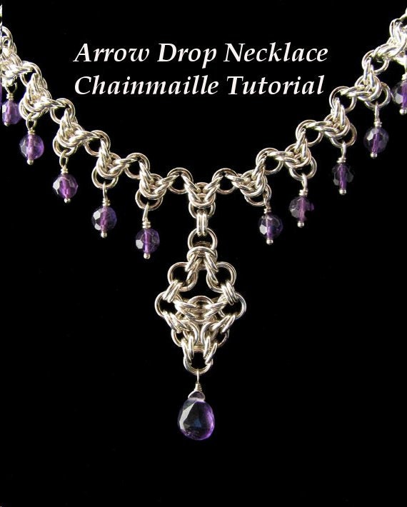 Chainmaille Tutorial for Arrow Drop Pendant or Earrings PDF ...