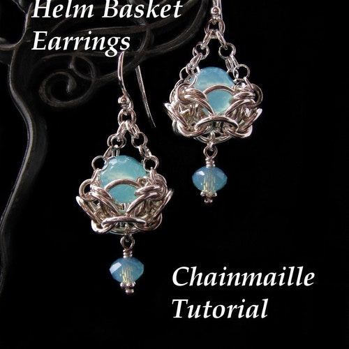 Chainmaille Tutorial for Helm Basket Earrings PDF Instructions - Etsy