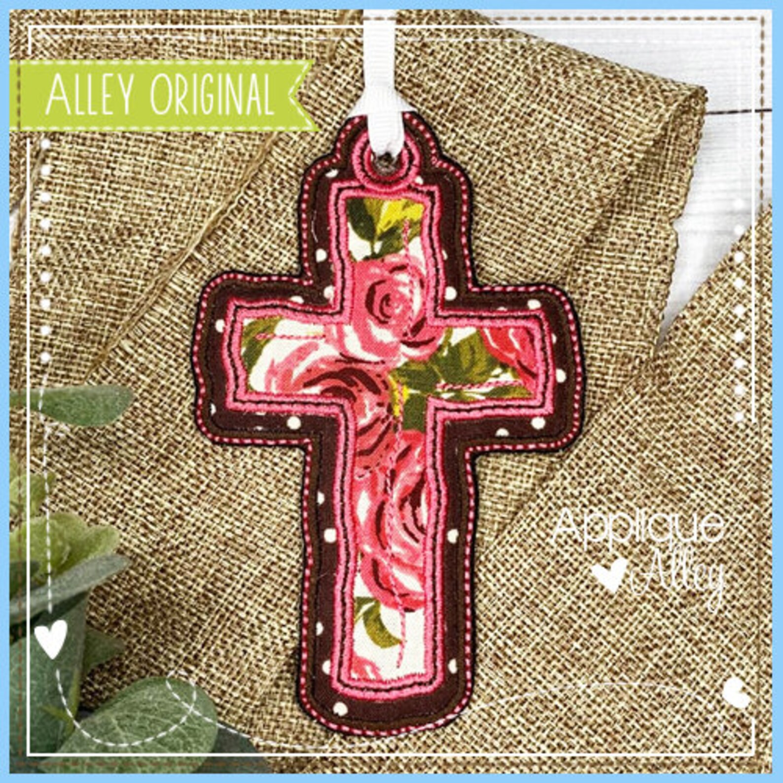 Rugged Cross Bag Tag for Easter Basket in the Hoop Digital - Etsy