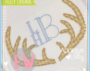 Vintage Deer Antler Embroidery Design AAEW | Etsy