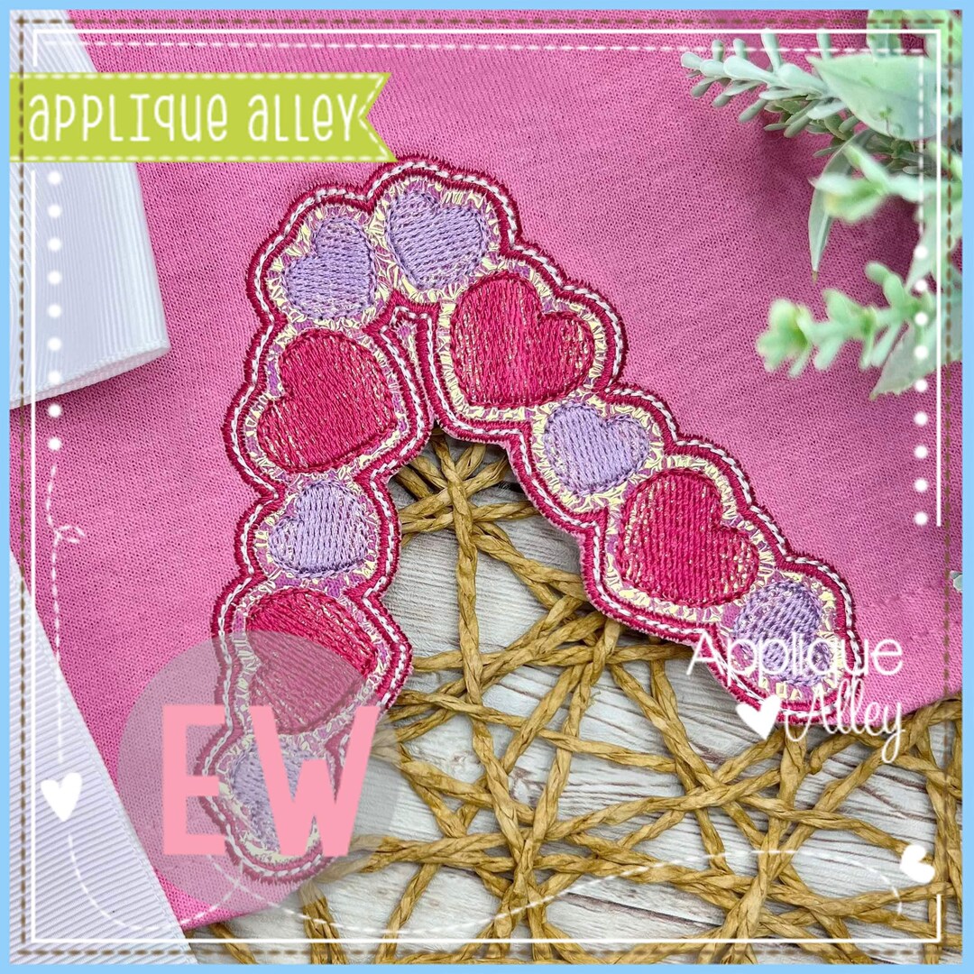 Satin Side Split Scratchy Fade Hearts- AAEW - Etsy