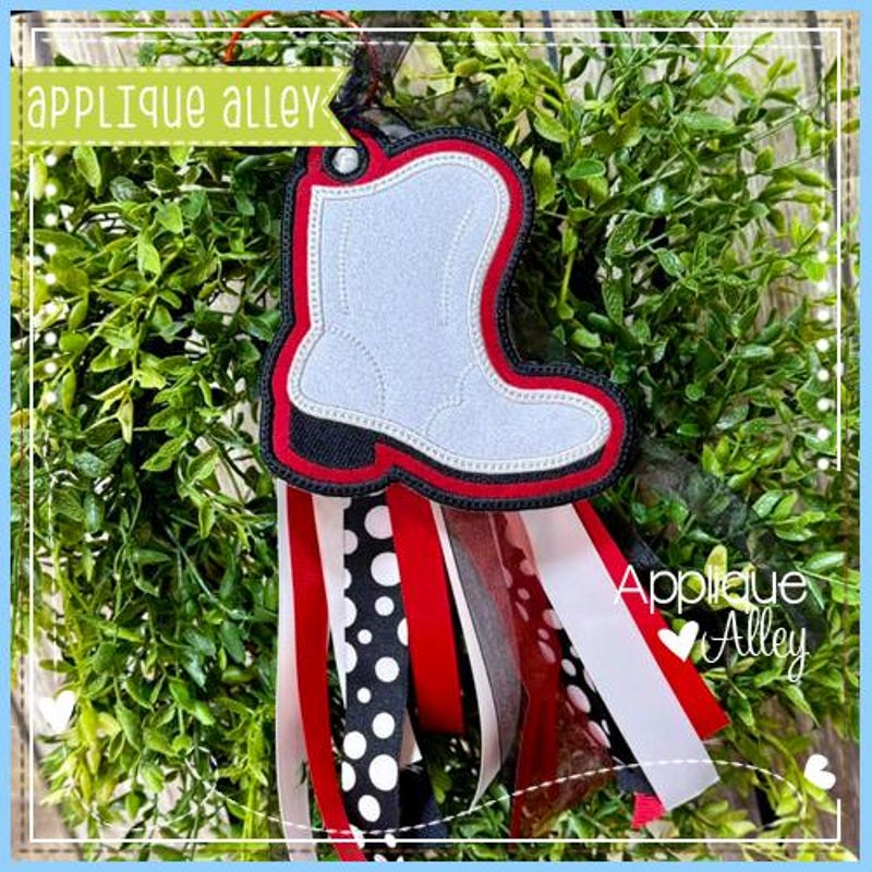 Boot Tag Embroidery - Etsy