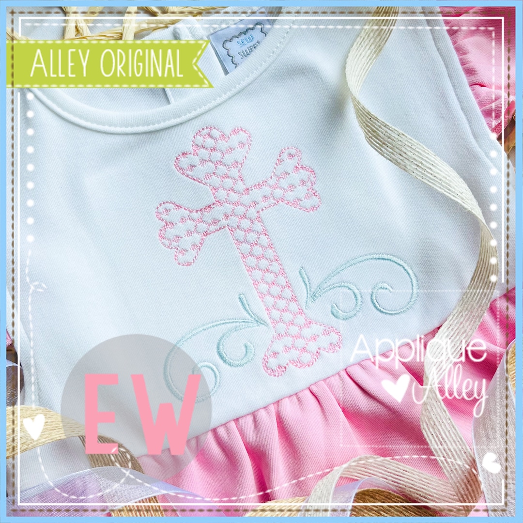 Elegant Cross Embroidery File - Digital Embroidery Design - AAEW - Etsy