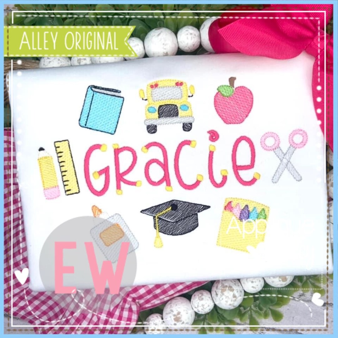 Ultimate Back to School Bundle - Digital Embroidery Design - SKU ...