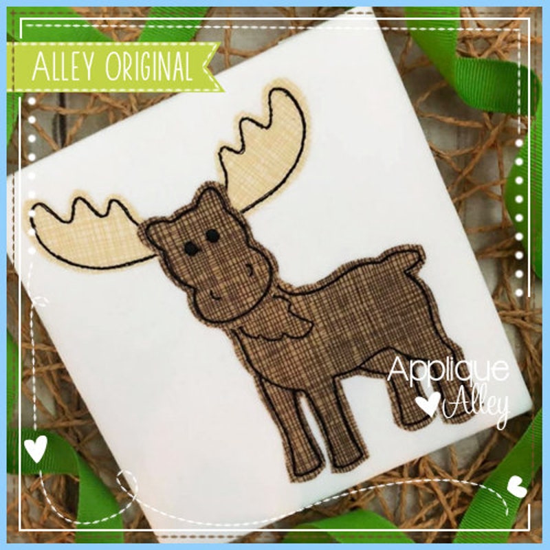 Moose Applique - Etsy