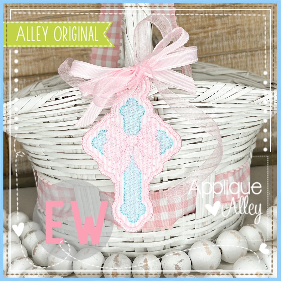 ITH Sketch Mims Bow Cross Bag Tag AAEW - in the Hoop - Digital Design ...