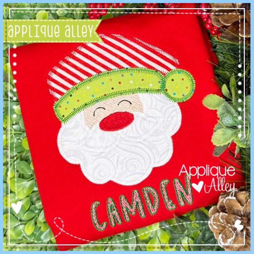 Zig Zag Kris Kringle Santa Claus Digital Embroidery Design 8420AAEH - Etsy
