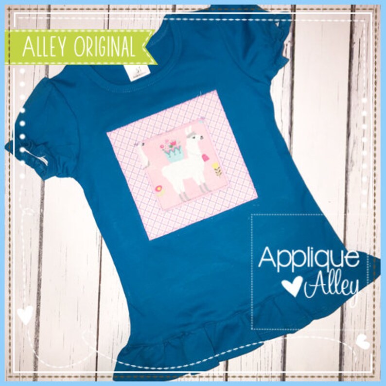 Zig Zag Double Square Monogram Frame Applique Embroidery - Etsy