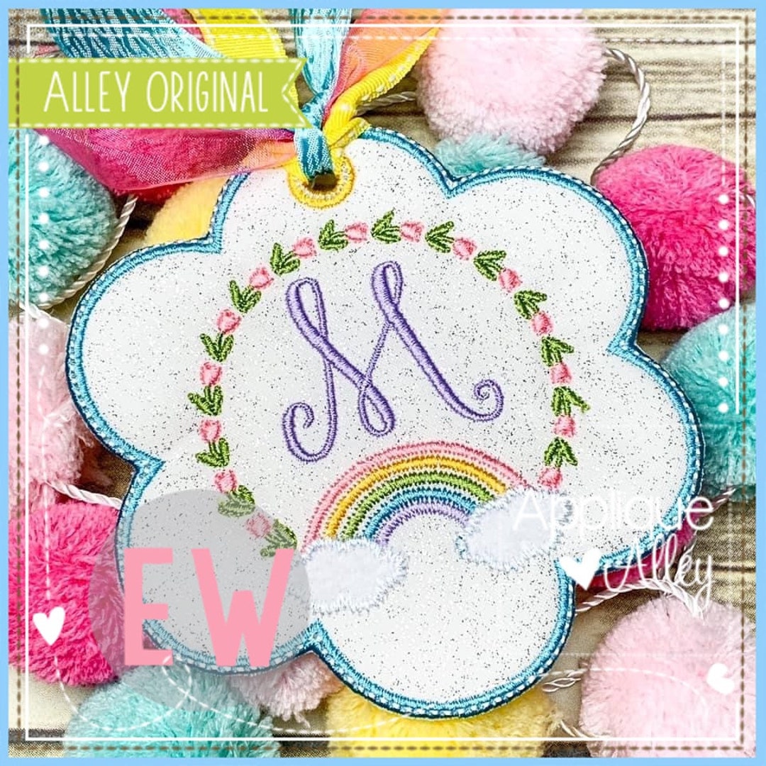 In the Hoop Rainbow Bag Tag - Embroidery Digital Design for Boys and ...