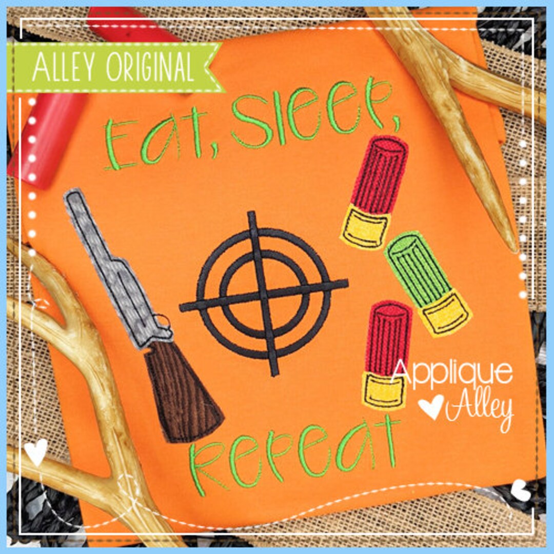 Vintage Shotgun Sight Shells Trio - Machine Embroidery Design - SKU ...