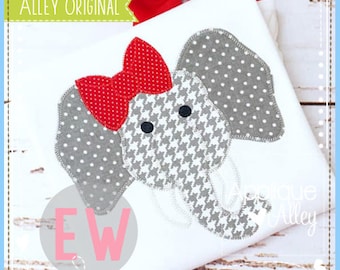 ZZ Bulldog Face Bow AAEW for Embroidery Digital Design Quick | Etsy