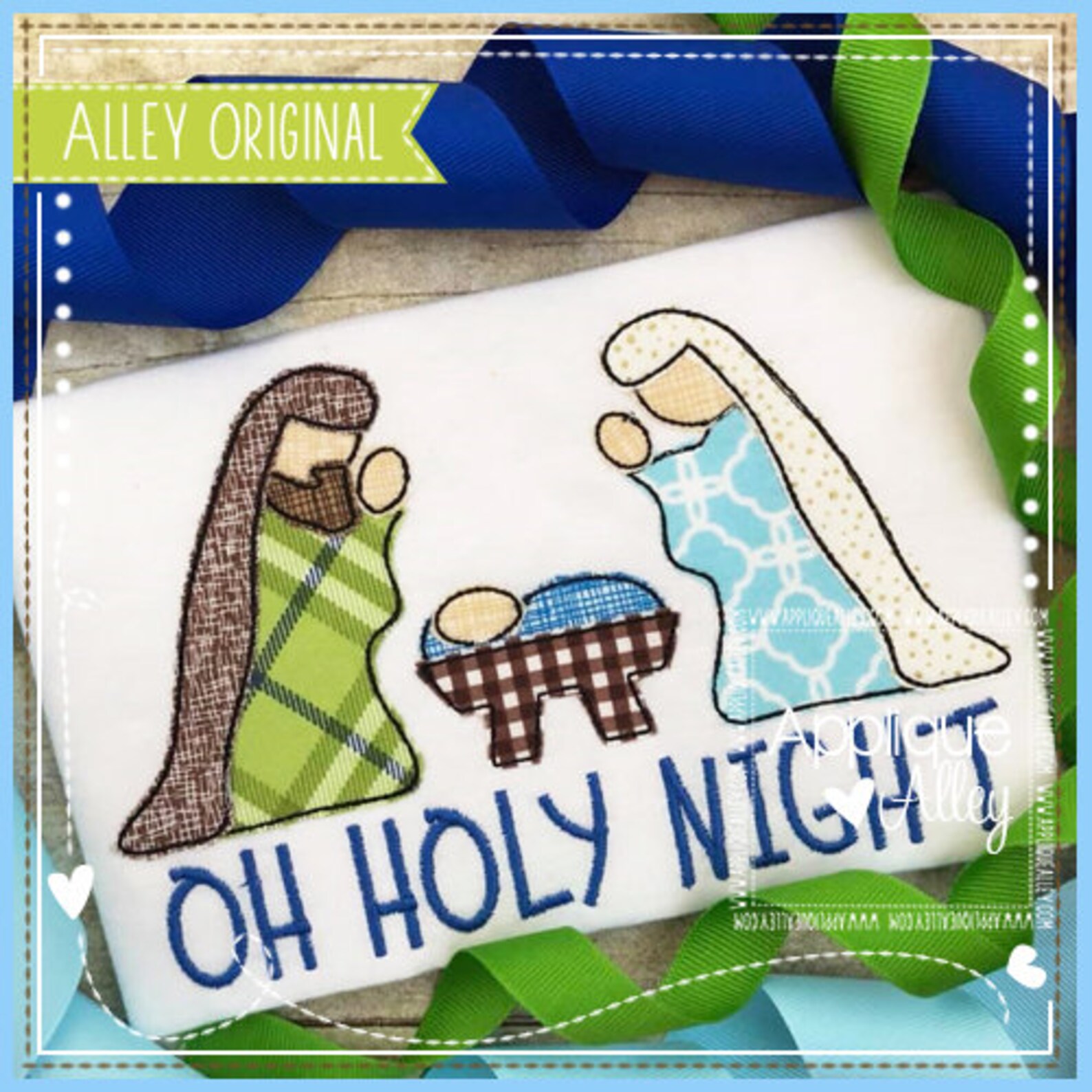 Vintage Nativity Applique and Embroidery File for Embroidery - Etsy