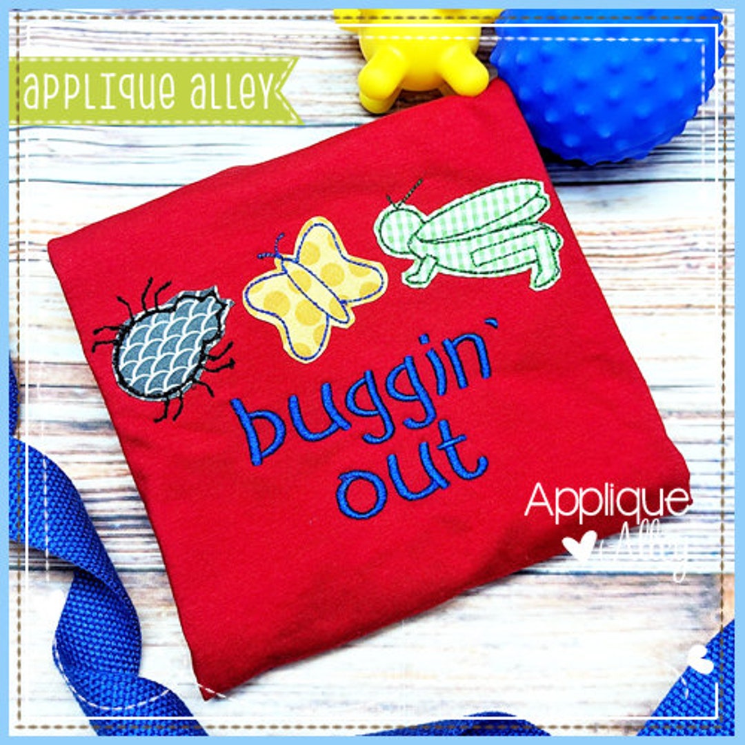 Vintage Three Little Bug Trio Digital Embroidery/ Applique Design SKU ...