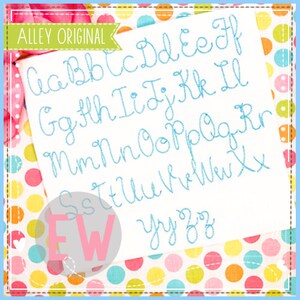 Alley Doodle Font - Sketch - Quick Stitch - Embroidery Digital Design ...