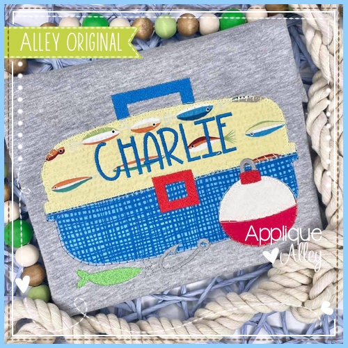 Blanket Tackle Box for Fishing Embroidery Design Digital | Etsy