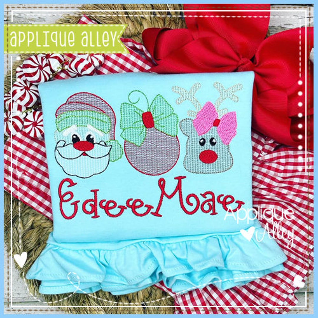 Sketch Scratchy Curious Santa Ornament and Nyla Reindeer Trio Digital ...