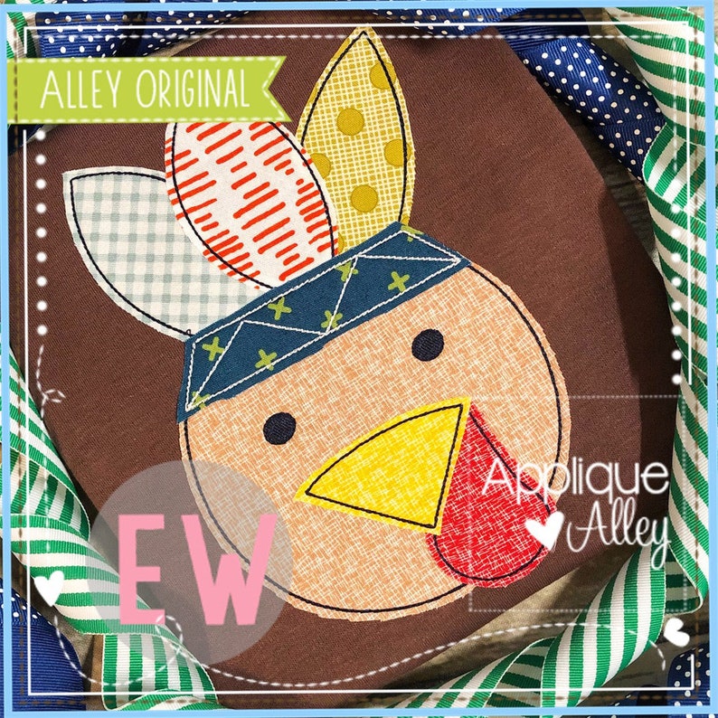 Vintage Turkey Face Embroidery Digital Design Quick Stitch - Etsy
