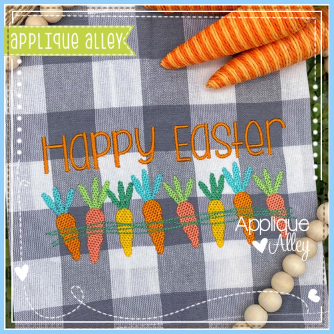 Embroidery Carrot Patch - Quick Stitch - Embroidery Digital Design for ...