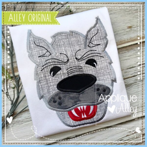 Wolf Applique - Etsy