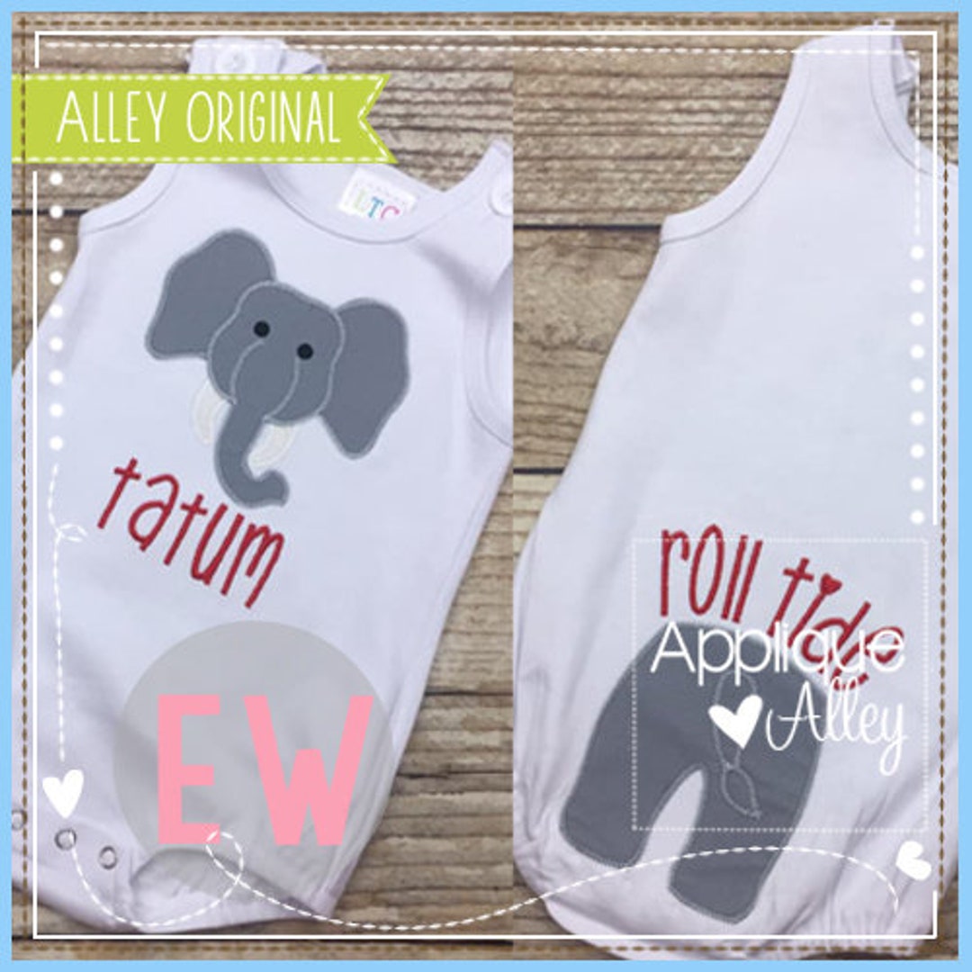 ZZ Elephant Face and Tail AAEW for Embroidery Digital Design - Quick ...