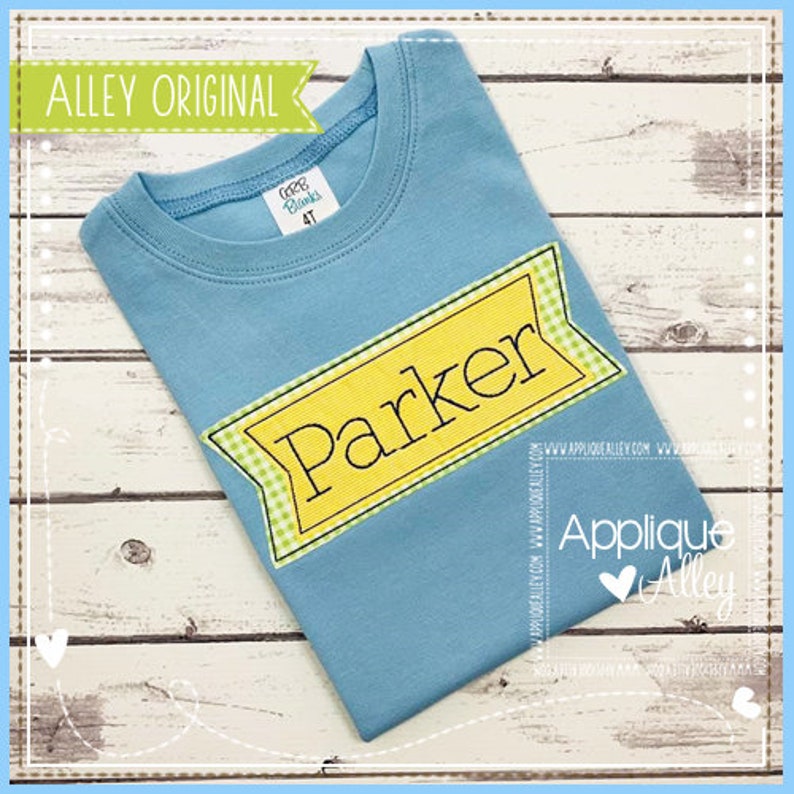 Double Banner Vintage and Embroidery File for Embroidery - Etsy