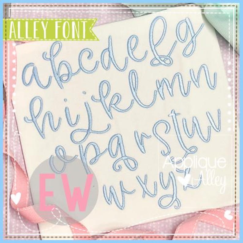 AA Croquet Bay Font - Embroidery Digital Font Design - SKU 6466AAEW - Etsy