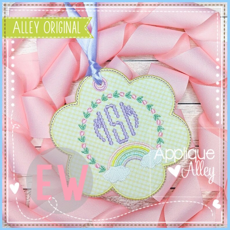 In the Hoop Rainbow Bag Tag - Embroidery Digital Design for Boys and ...