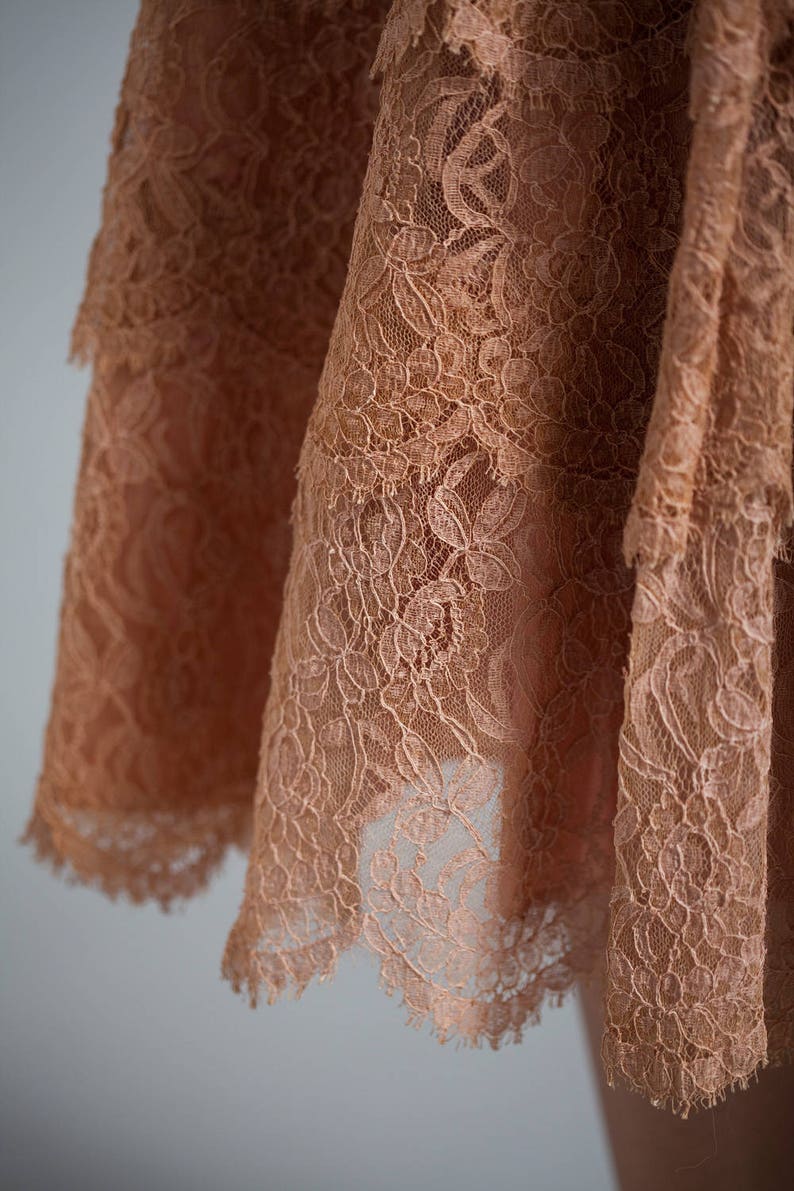 Vintage 50s 1950s Tiered Layer Lace Dress Party Cocktail | Etsy