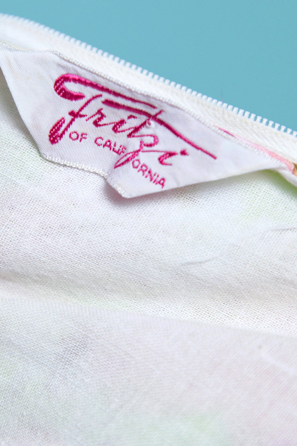 Floral shift micro mini dress pink green watercolor print MOD | Etsy