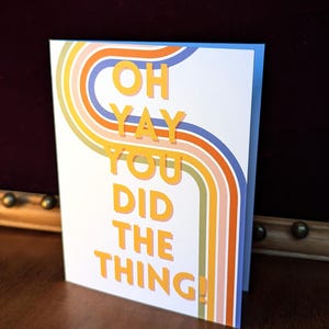 Oh Yay! Congratulations Greeting Card, Funny Congratulations Card ...