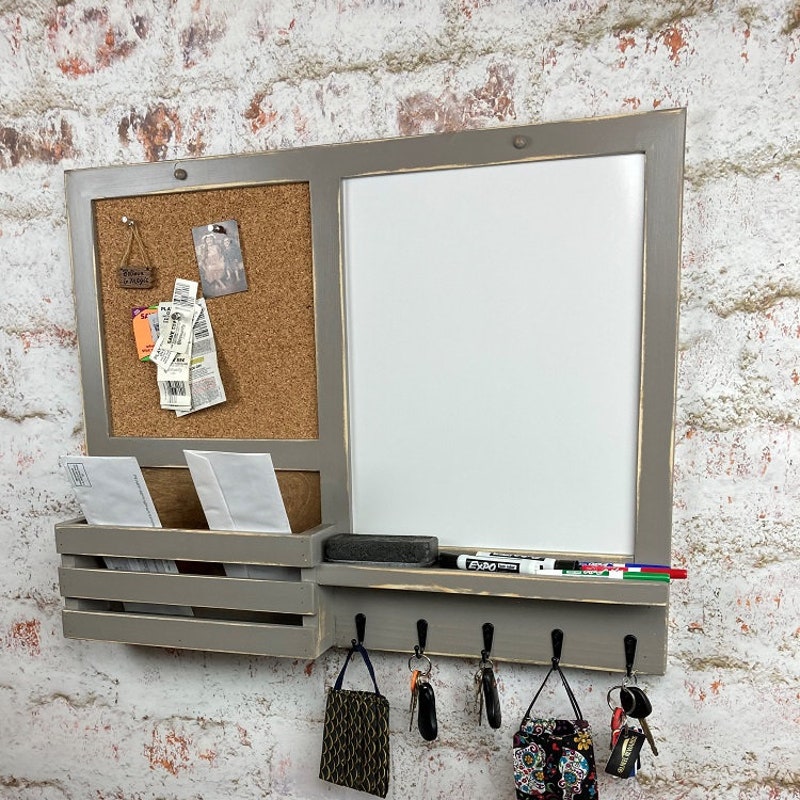 Kitchen Bulletin Board With Shelf - Etsy