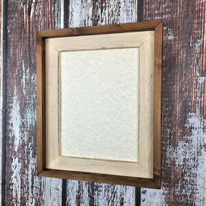 Rustic Stacked Wood Picture Frame: 10x13", Choice of Color & Finish - Etsy