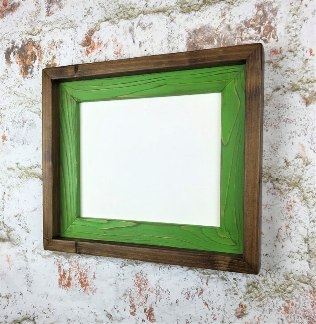 8.5 X 11 Inch Stacked and Stained Wooden Frame, You Choose the Color ...