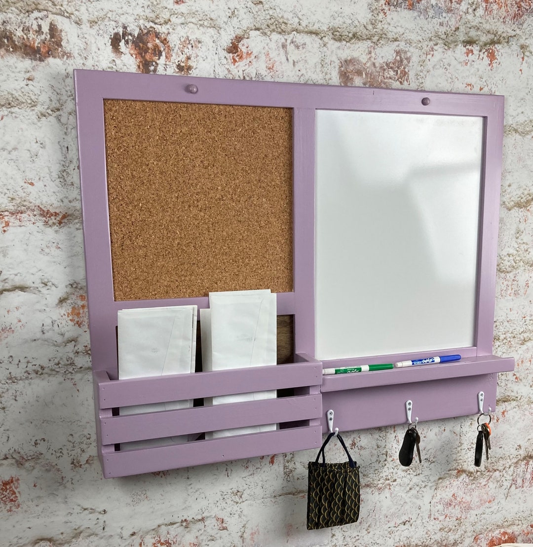 Wall Organizer - Command Center, Cork Board, Dry Erase Board, Mail ...