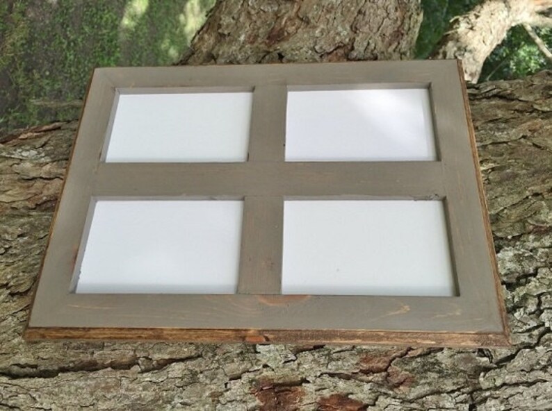 Multi Opening Frame for Four 8x10 Photos – Routed Edge Style, Solid ...