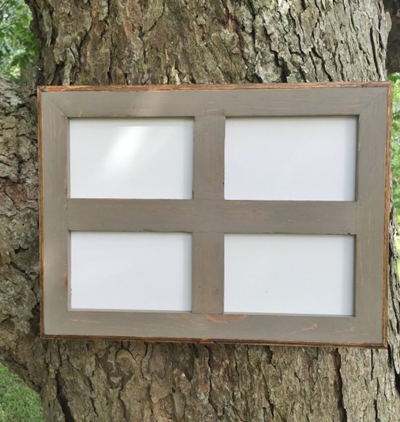 Multi Opening 5 X 7 Picture Frame Rustic Weathered Gray - Etsy