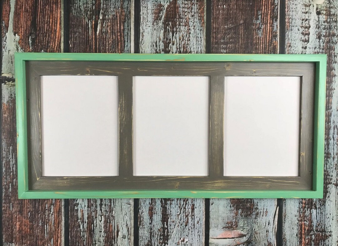 Multi Photo Collage Frame – 3 X 8.5x11 Inch Prints, Stacked Style ...