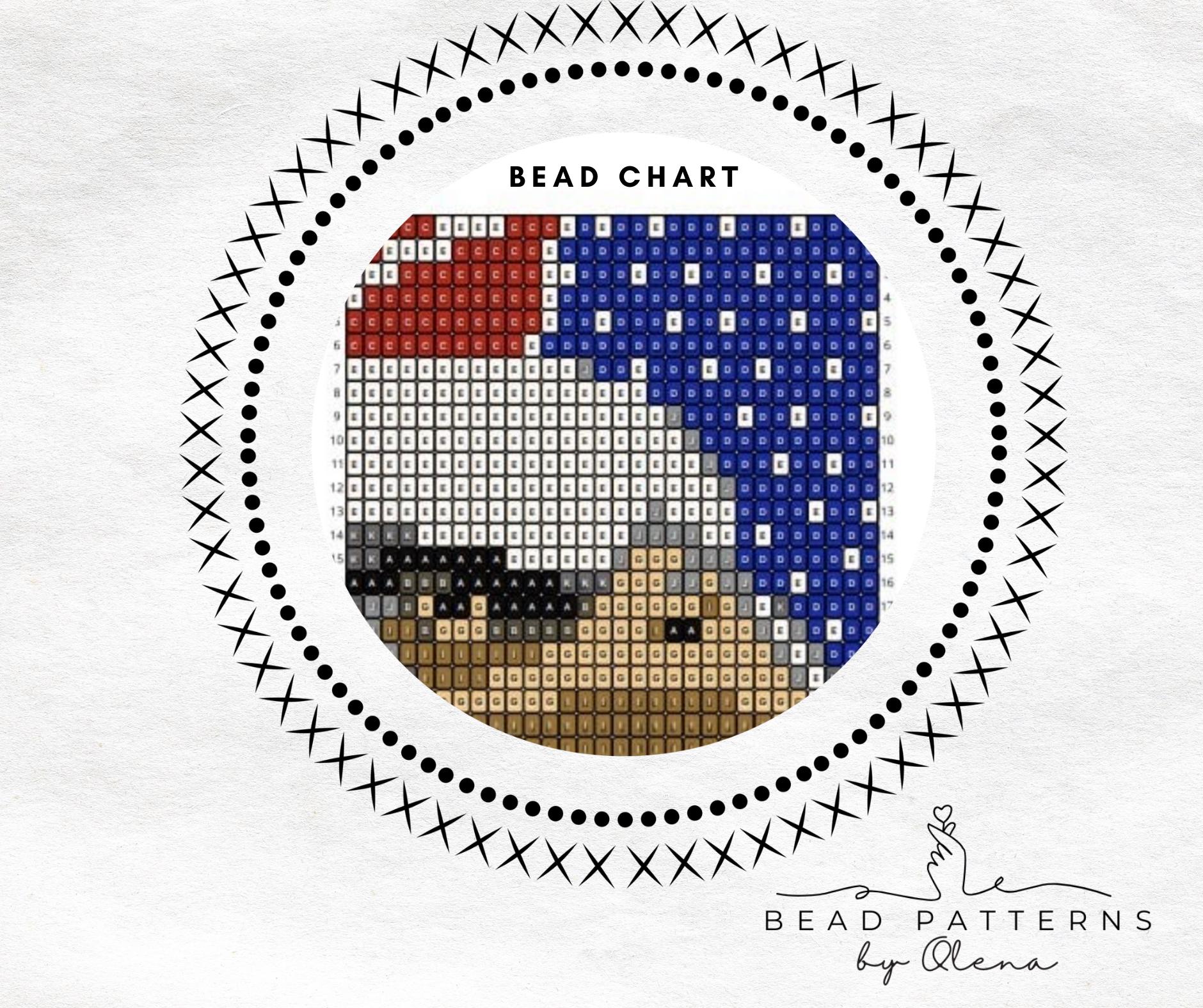Bald Eagle Bead Bracelet Pattern – Loom & Peyote Design With American ...