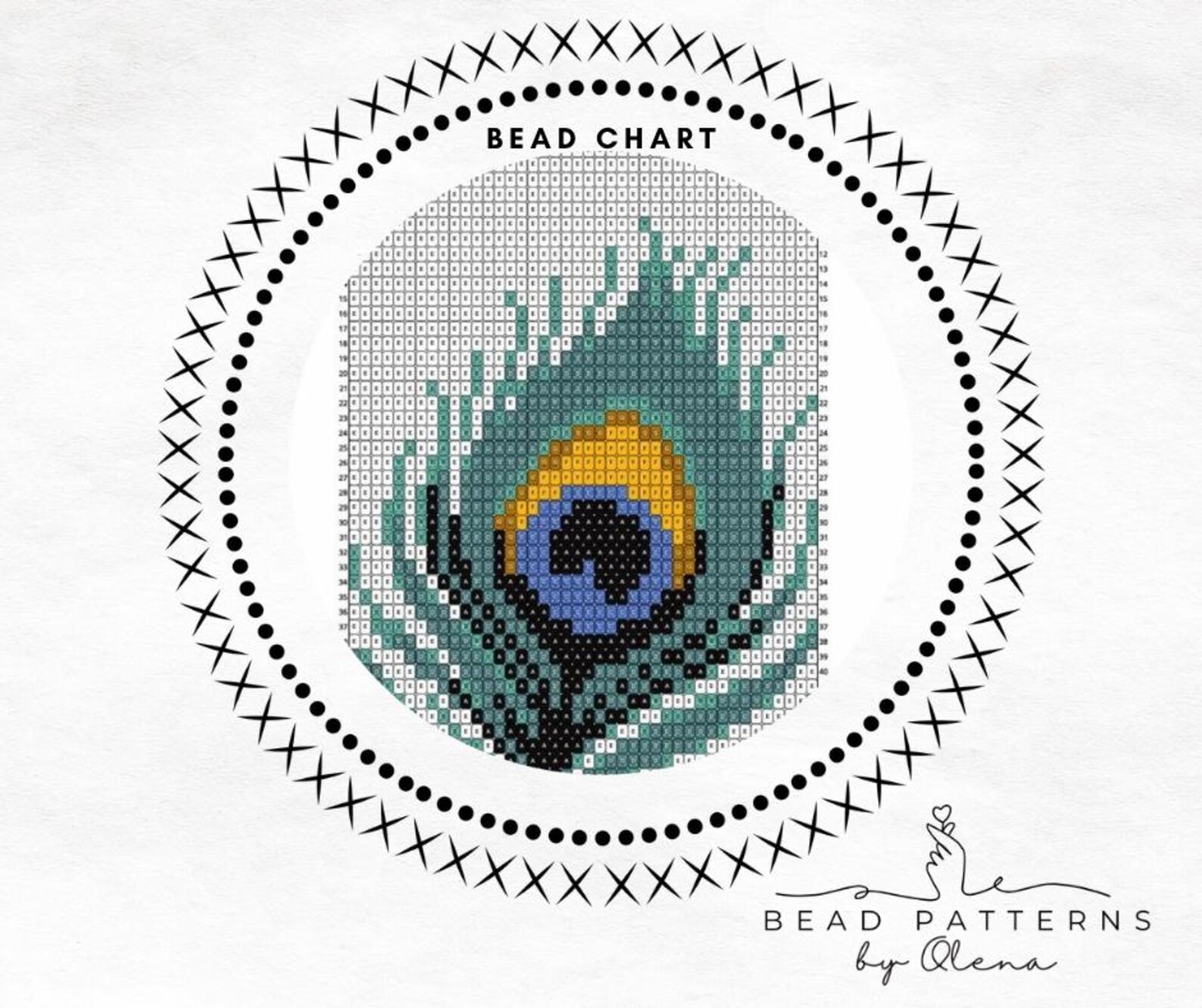 Peacock Feather Bead Loom Bracelet Pattern – Elegant Boho Style PDF ...