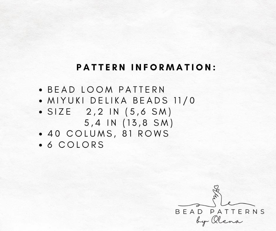 Cute Cat Loom Bracelet Pattern – PDF Beading Pattern for Delica Beads ...