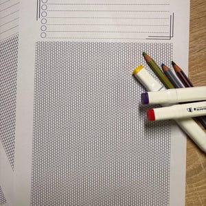Printable Beading Design Templates PDF, Blank Graph Paper for Loom ...