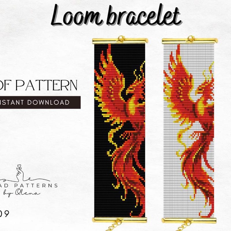 Phoenix Loom Bead Patterns - Etsy